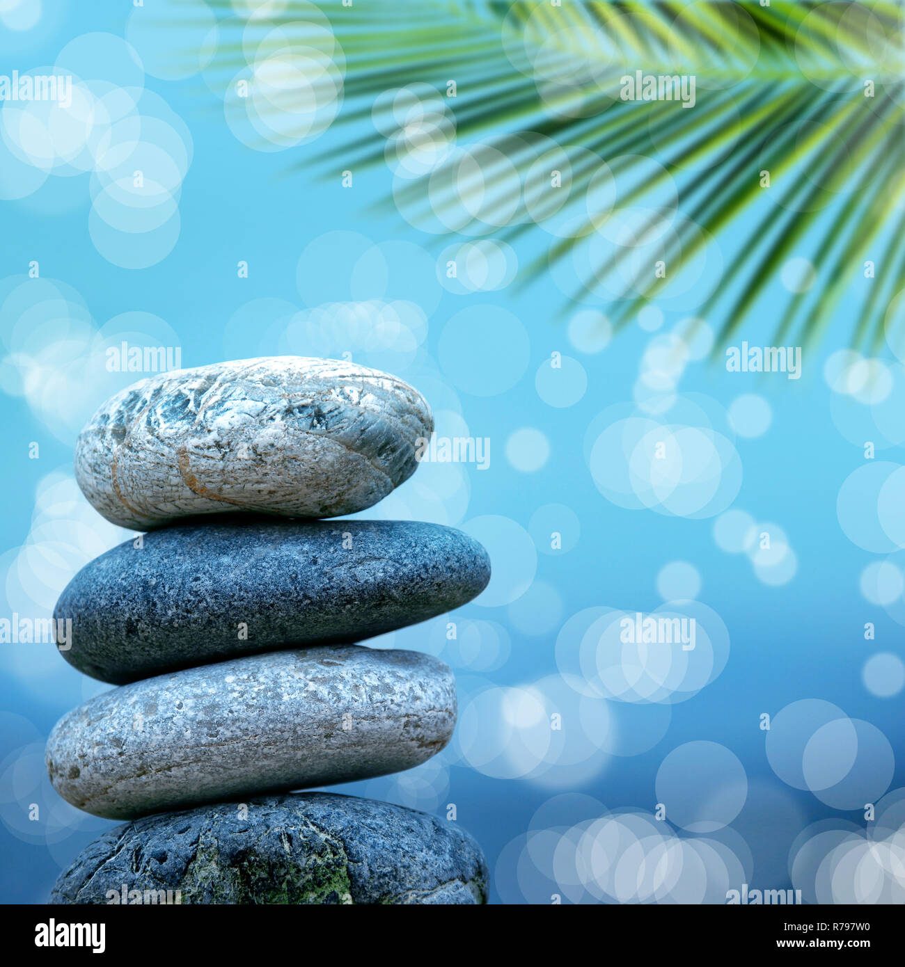 stone pile on beach Stock Photo - Alamy