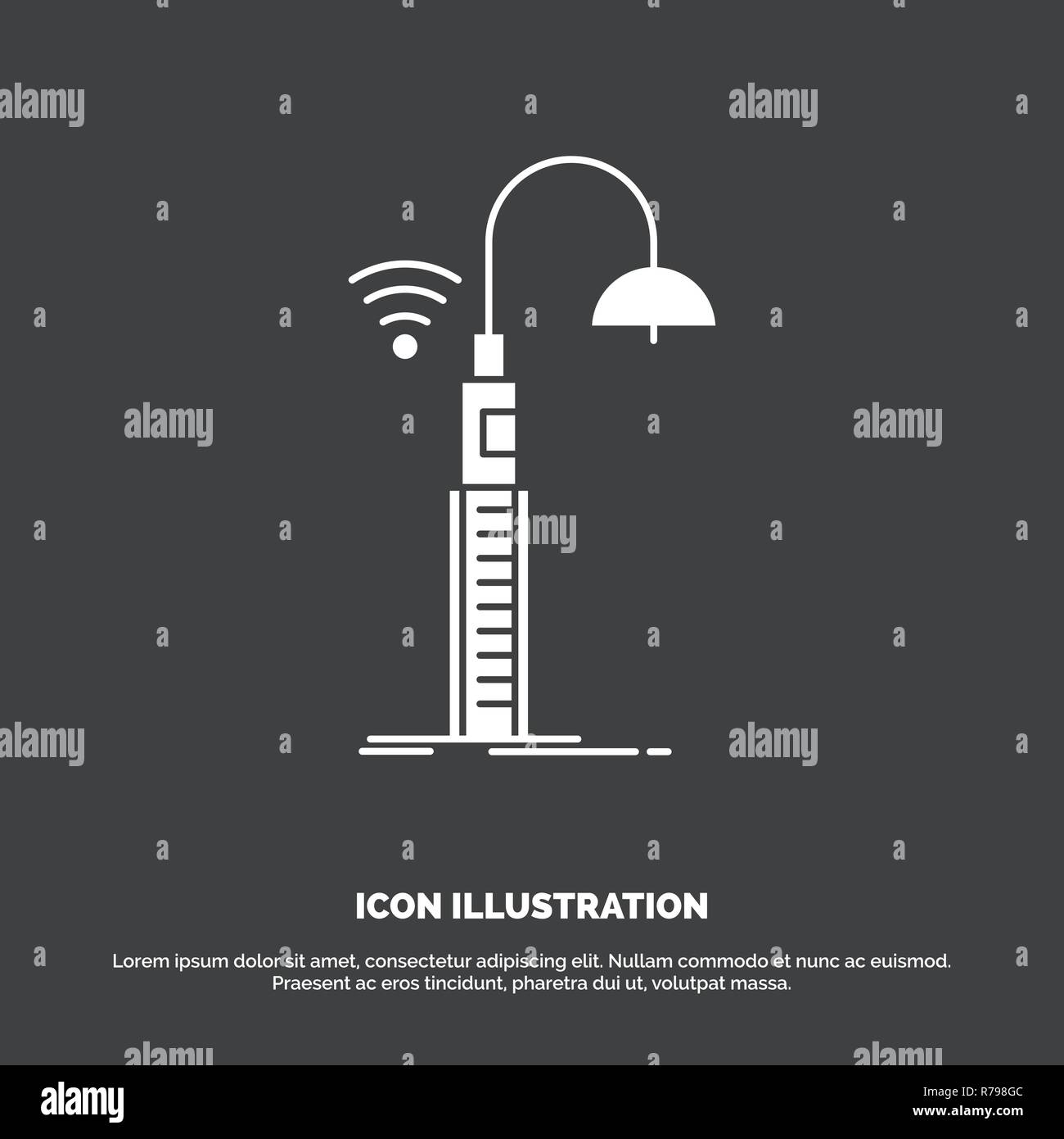 Smart street lights Stock Vector Images - Alamy