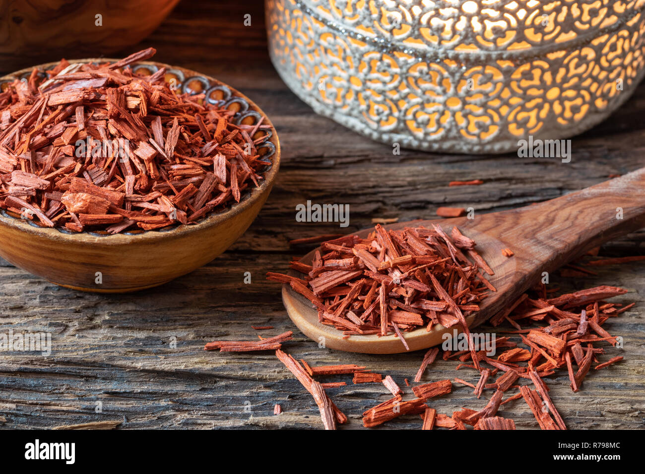 Red sandalwood on a table Stock Photo - Alamy