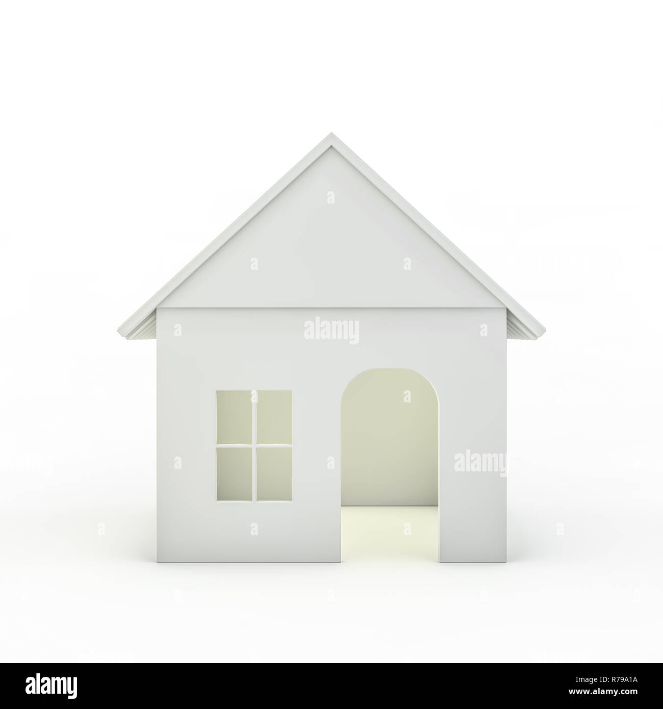 3d block house hi-res stock photography and images - Alamy