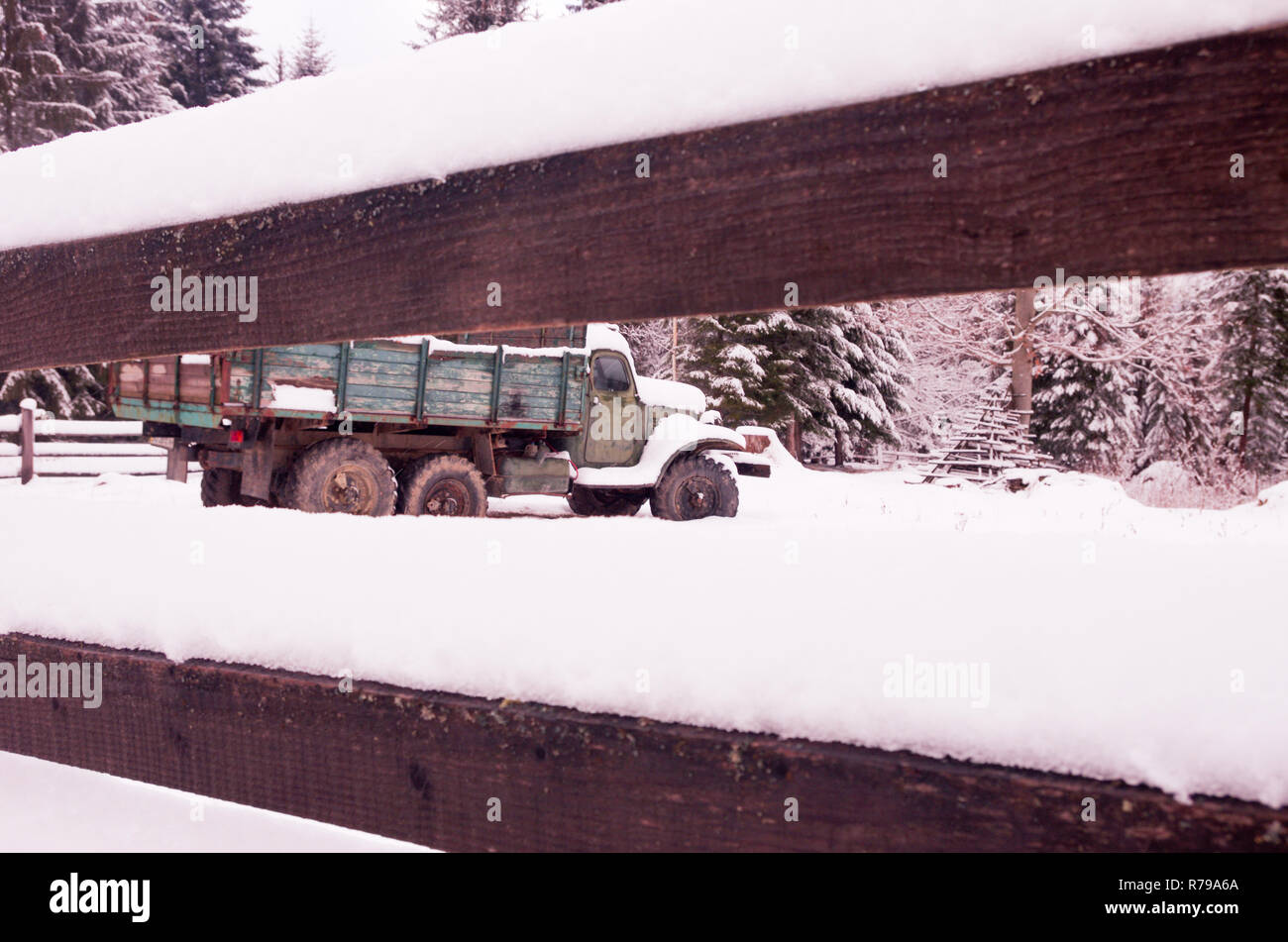 Old abandoned russian cargo hi-res stock photography and images - Alamy