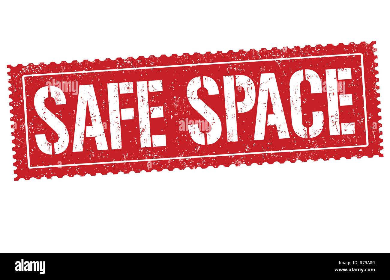 Safe space sign or stamp on white background, vector illustration Stock ...