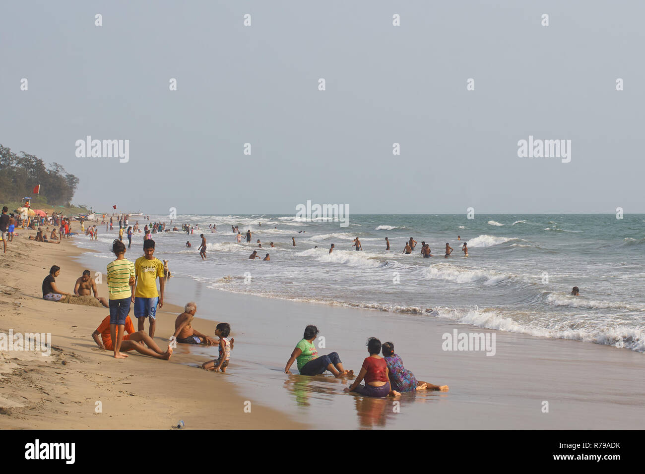 A huge crowd of people at Arambol beach in Goa, India Stock Photo - Alamy
