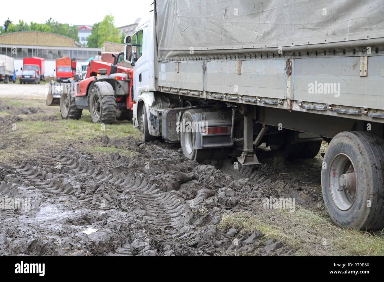 Stuck in Mud Stock Photo - Alamy
