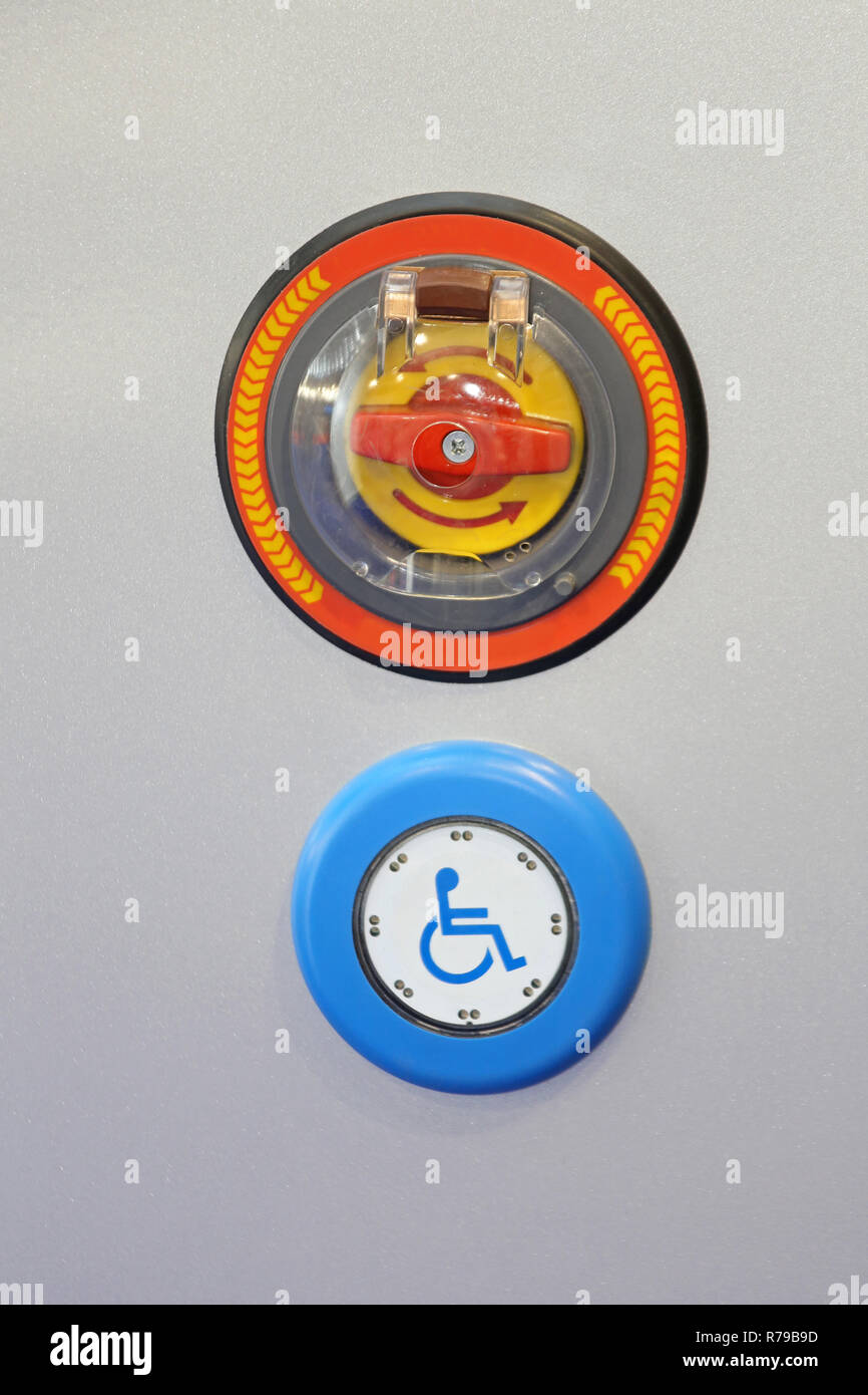 Handicap Push Button Stock Photo - Alamy