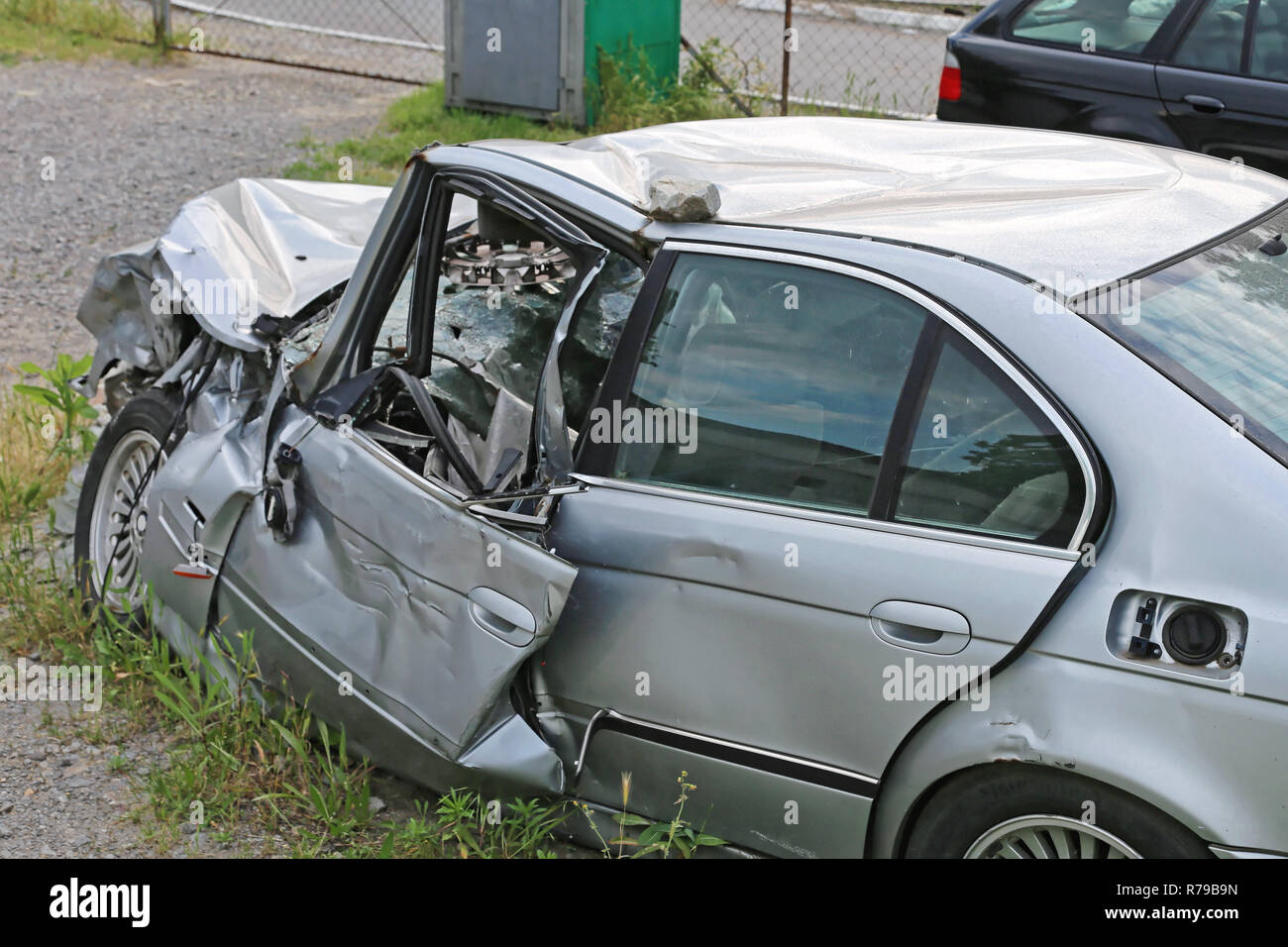 High Speed Crash Stock Photo - Alamy
