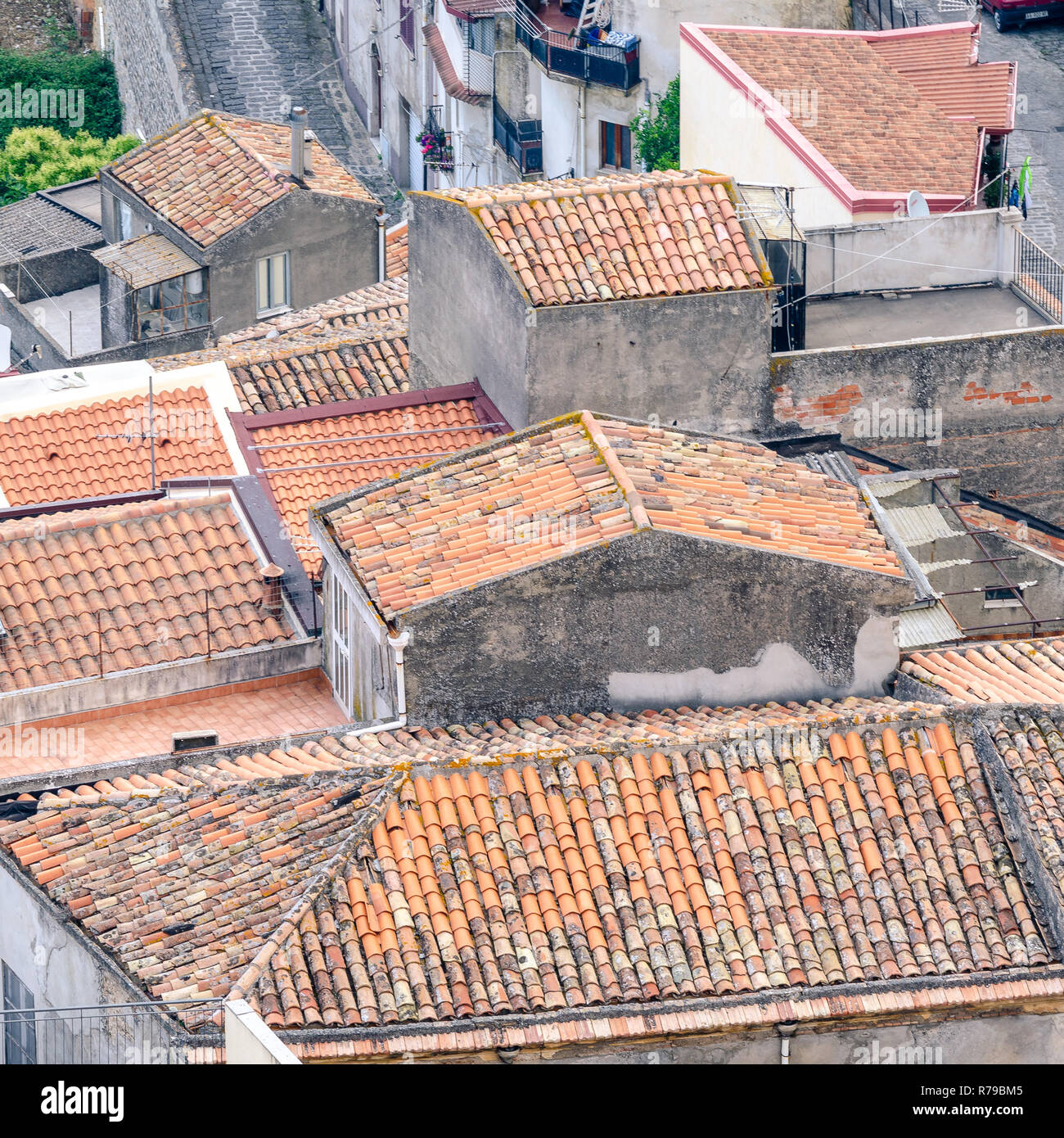 small town.high view Stock Photo - Alamy