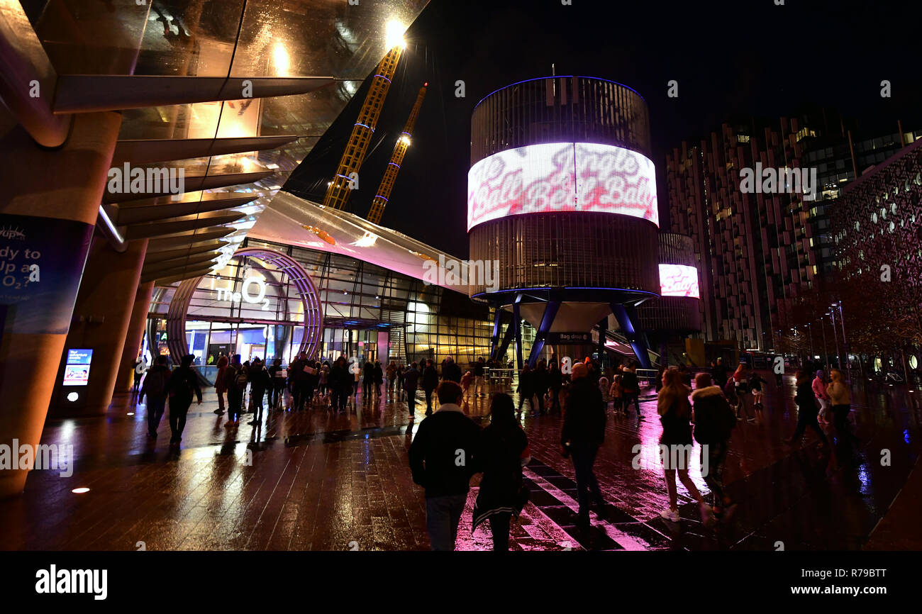 A general view outside the O2 Arena during day one of Capital's Jingle ...