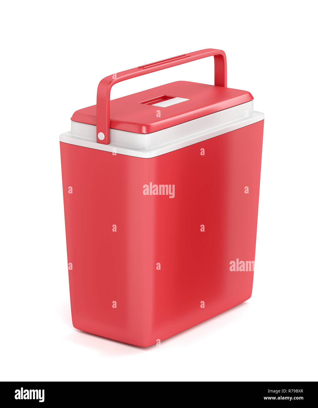 Red portable refrigerator Stock Photo - Alamy