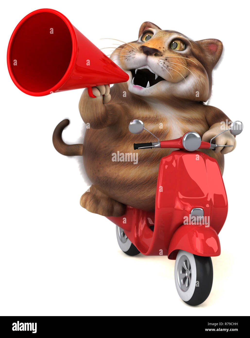 Fun unicorn - 3D Illustration Stock Photo - Alamy