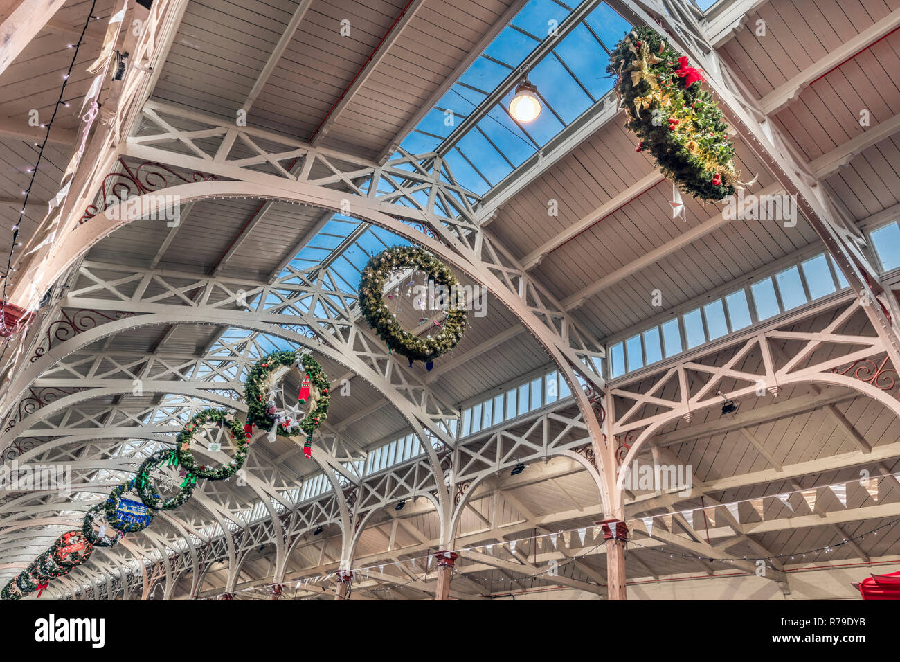 The historic Pannier Market at Barnstaple has remained largely ...