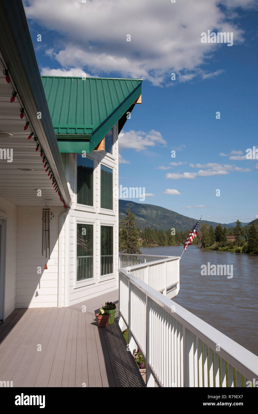 Luxury sprawling house on a ranch in Montana, USA Stock Photo - Alamy