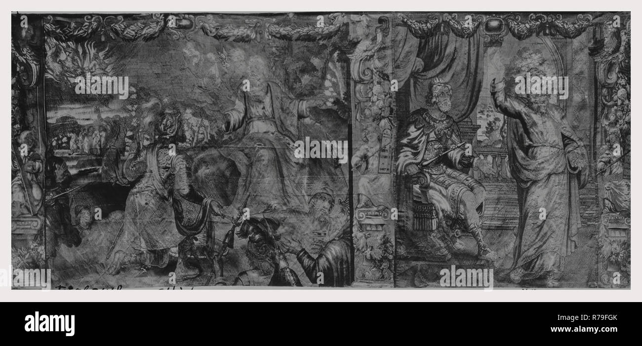 Elijah and messengers of King Ahaziah Stock Photo - Alamy