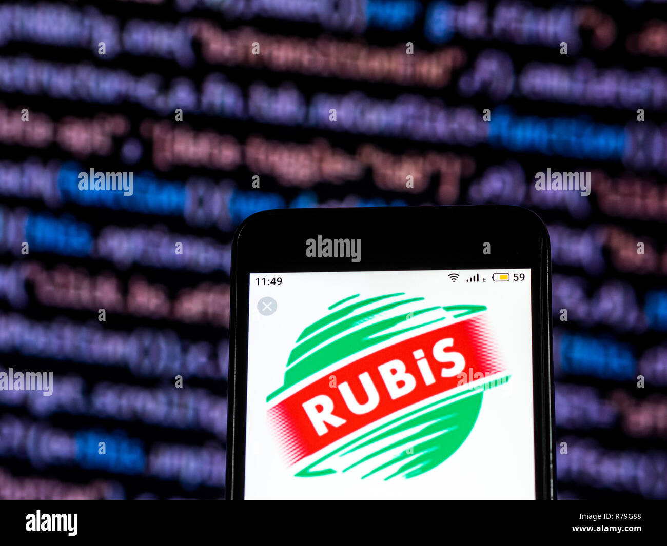 Rubis Group logo seen displayed on smart phone Stock Photo - Alamy
