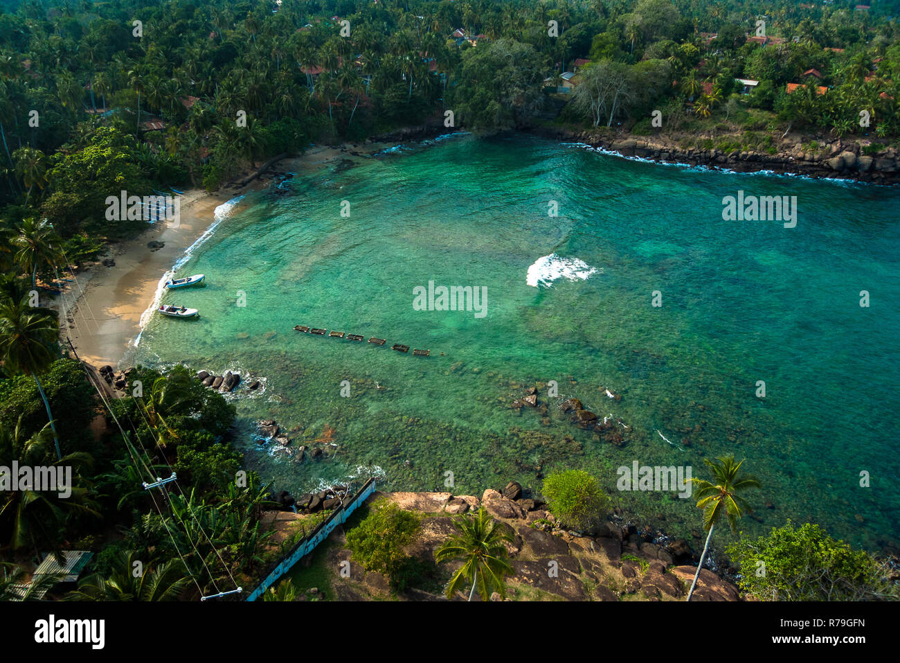 Sri Lanka, Dondra, 02/10/2014: the Bay of Dondra photographed from the ...