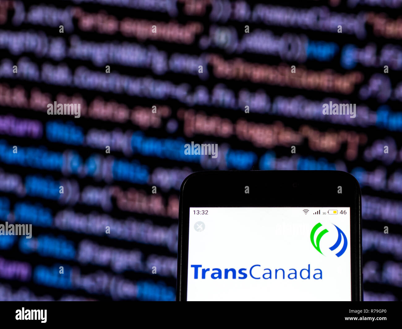 TransCanada Corporation Natural gas company logo seen displayed on ...