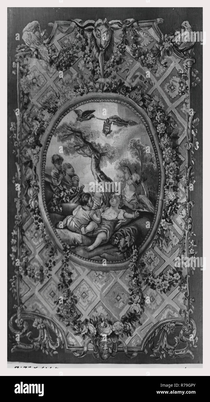 Children watching the enactment of a Fable by La Fontaine (birds and ...