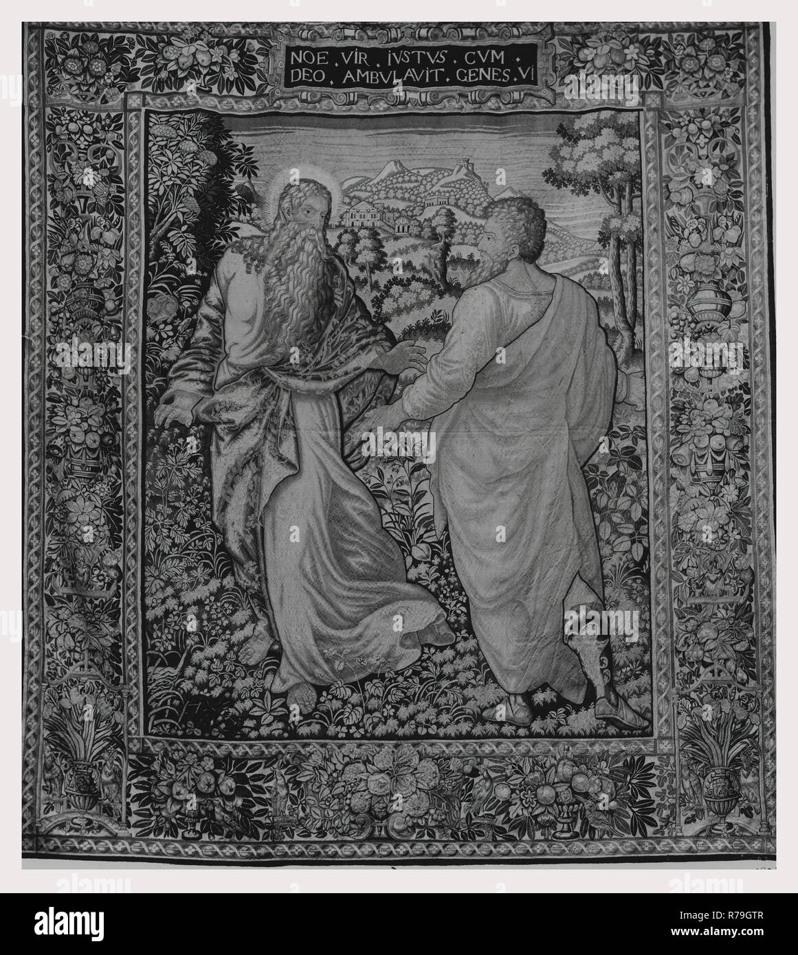 God commands Noah to build ark Stock Photo - Alamy