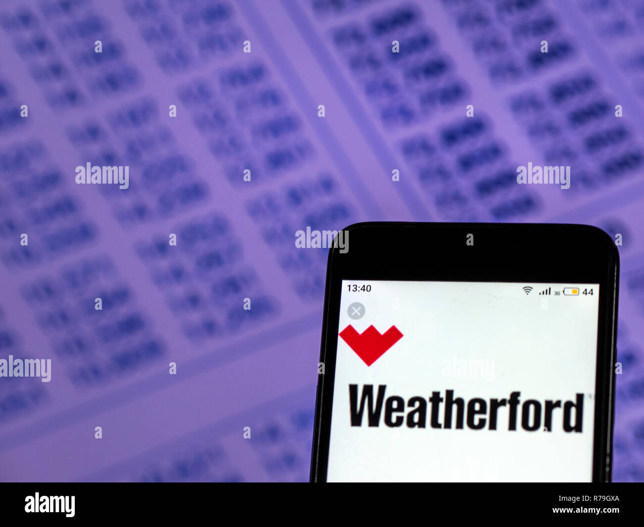 Weatherford logo hi-res stock photography and images - Alamy