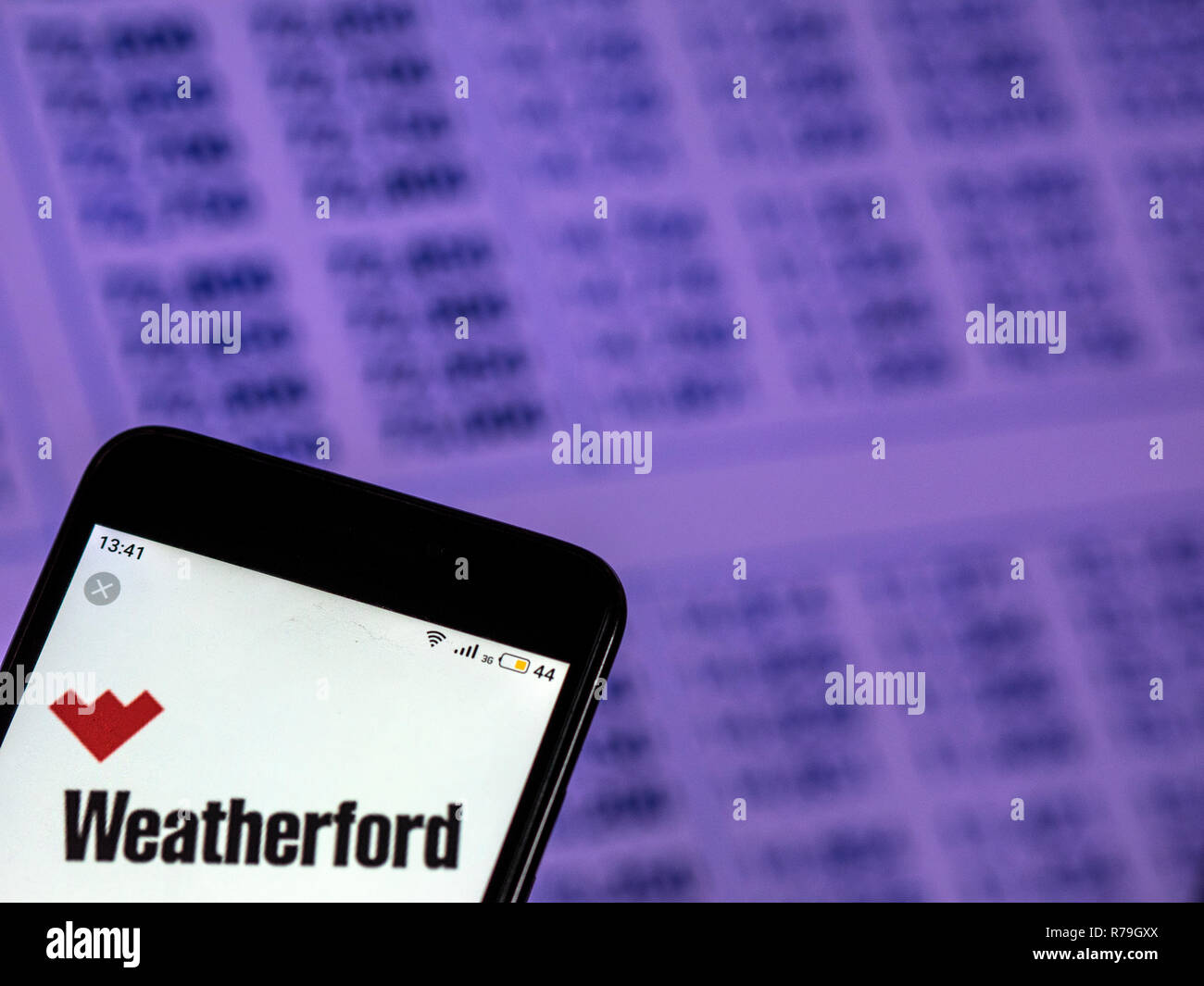 Weatherford logo hi-res stock photography and images - Alamy