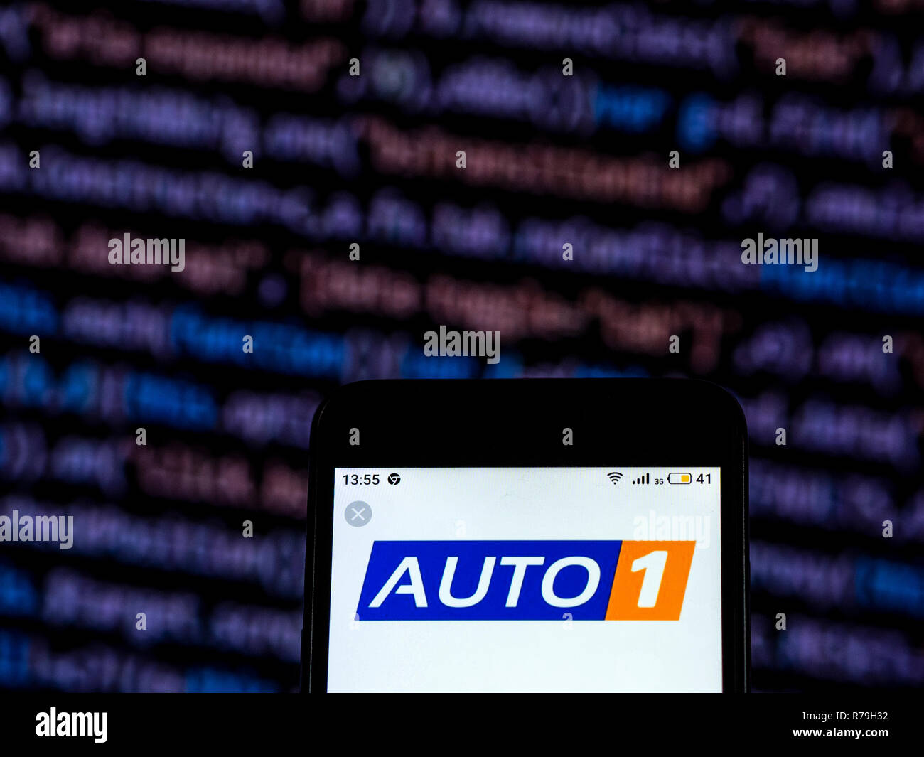 AUTO1 Group Europe’s leading car trading platform. logo seen displayed ...