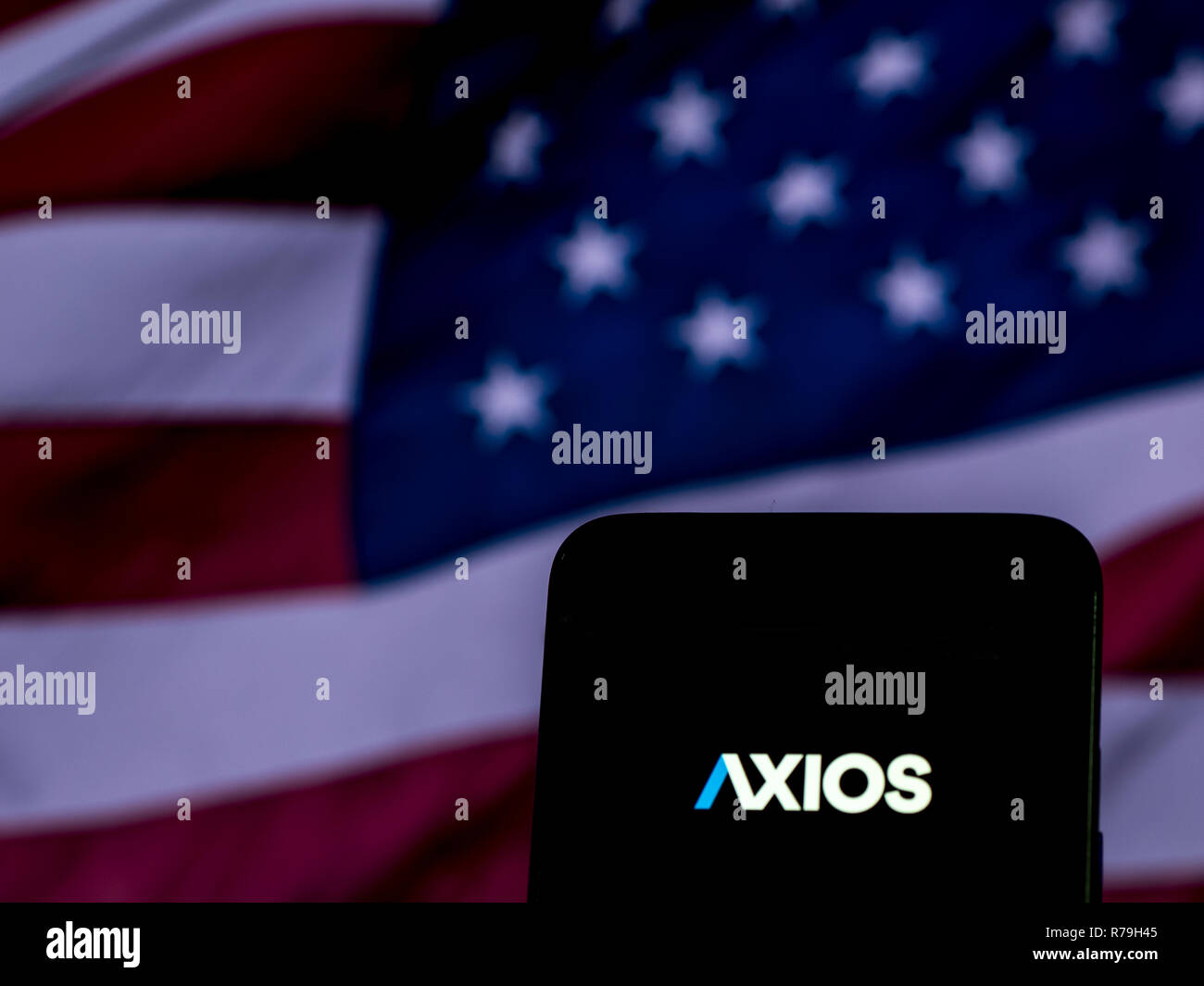 Axios Website logo seen displayed on smart phone Stock Photo - Alamy