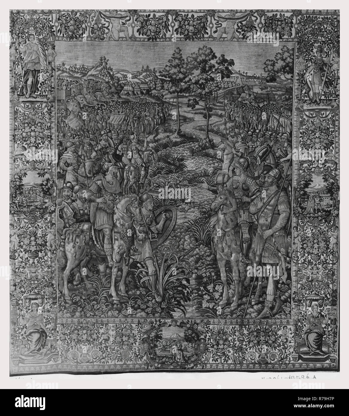 Conference between Scipio and Hannibal before Battle of Zama Stock Photo - Alamy