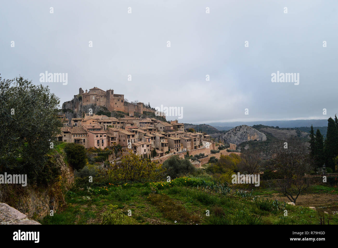 Trip to the Town of Alquezar Spain Stock Photo - Alamy