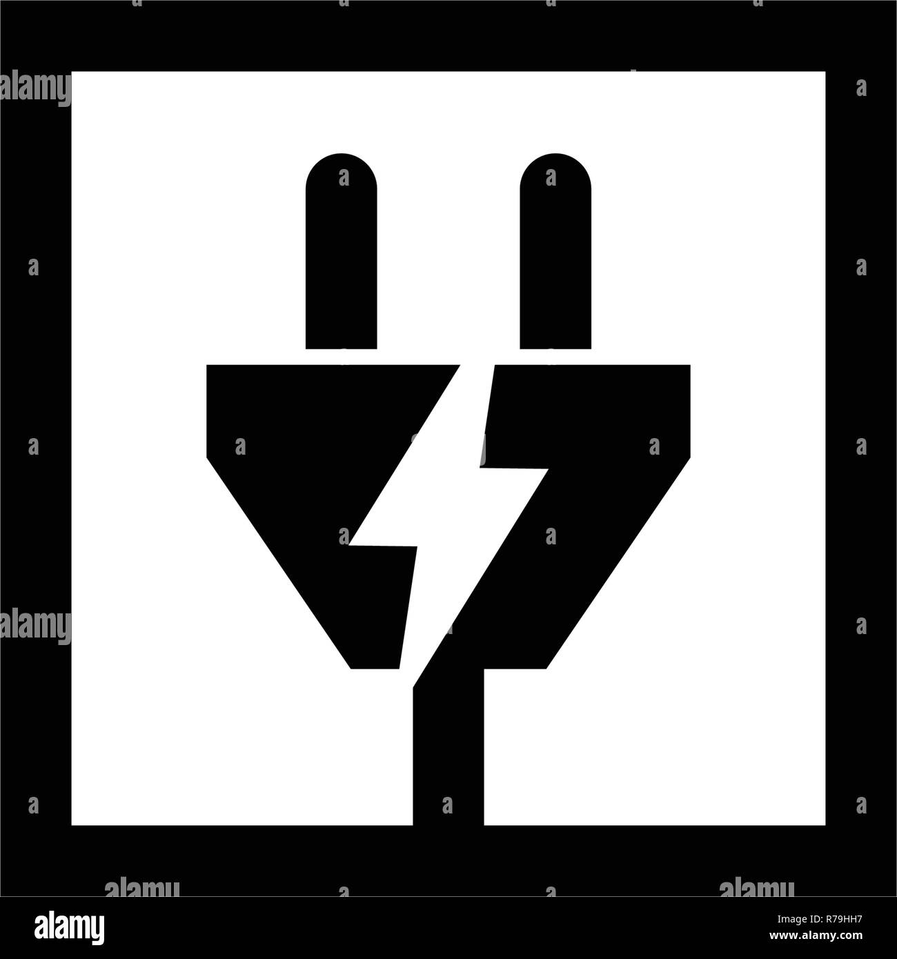 Plug logo Black and White Stock Photos & Images - Alamy