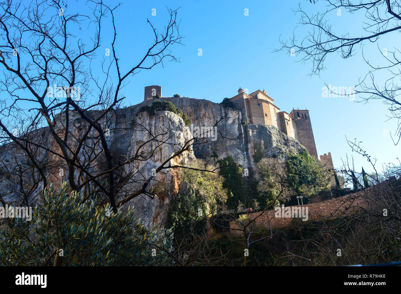 Trip to the Town of Alquezar Spain Stock Photo - Alamy
