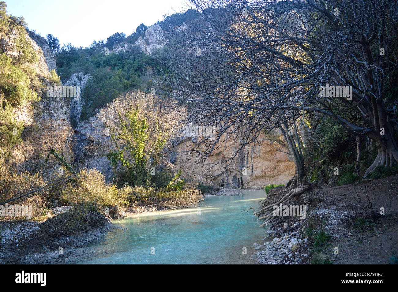 Trip to the Town of Alquezar Spain Stock Photo - Alamy