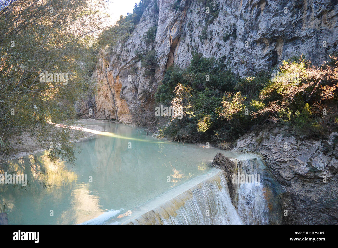 Trip to the Town of Alquezar Spain Stock Photo - Alamy