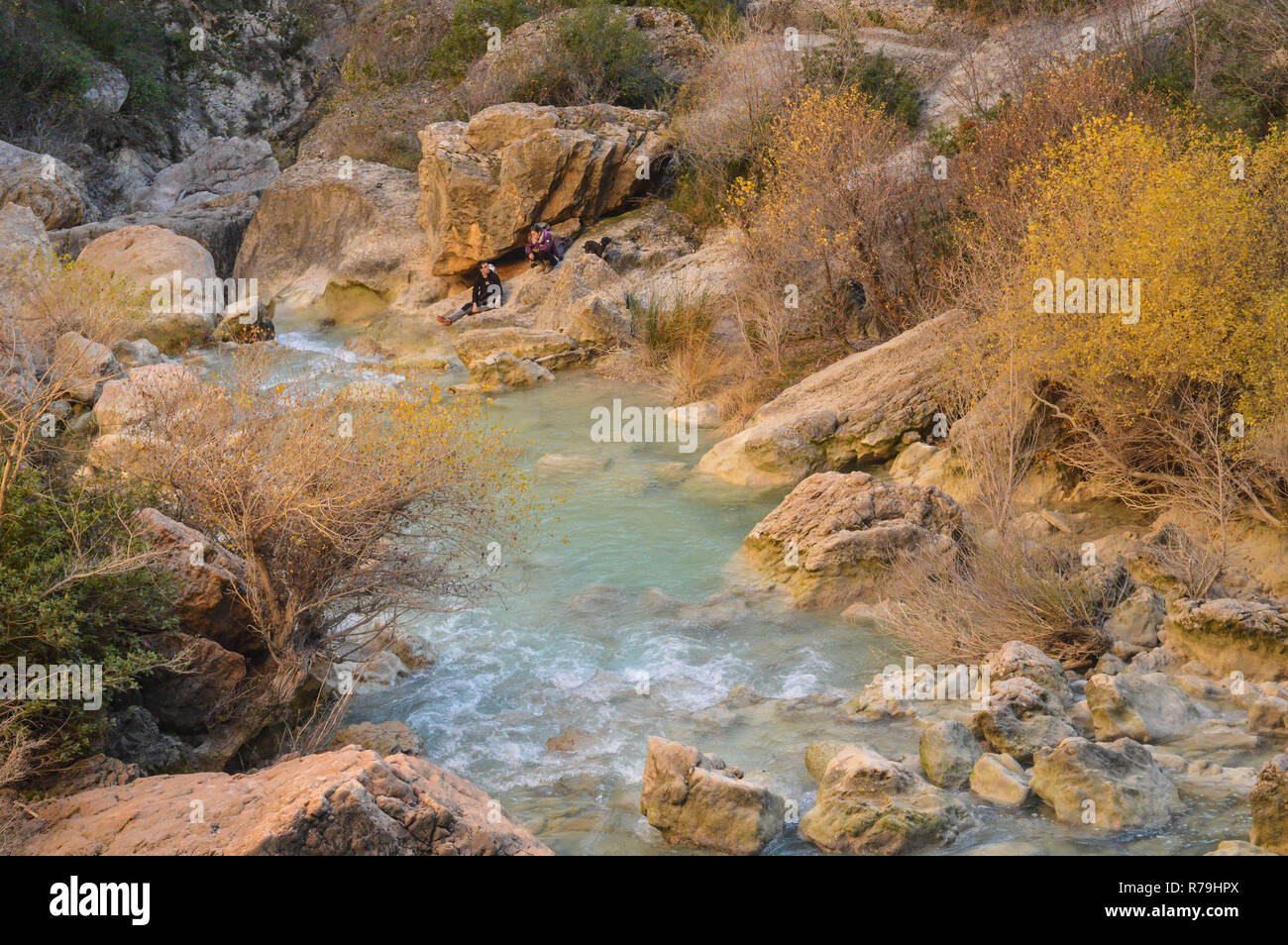 Trip to the Town of Alquezar Spain Stock Photo - Alamy