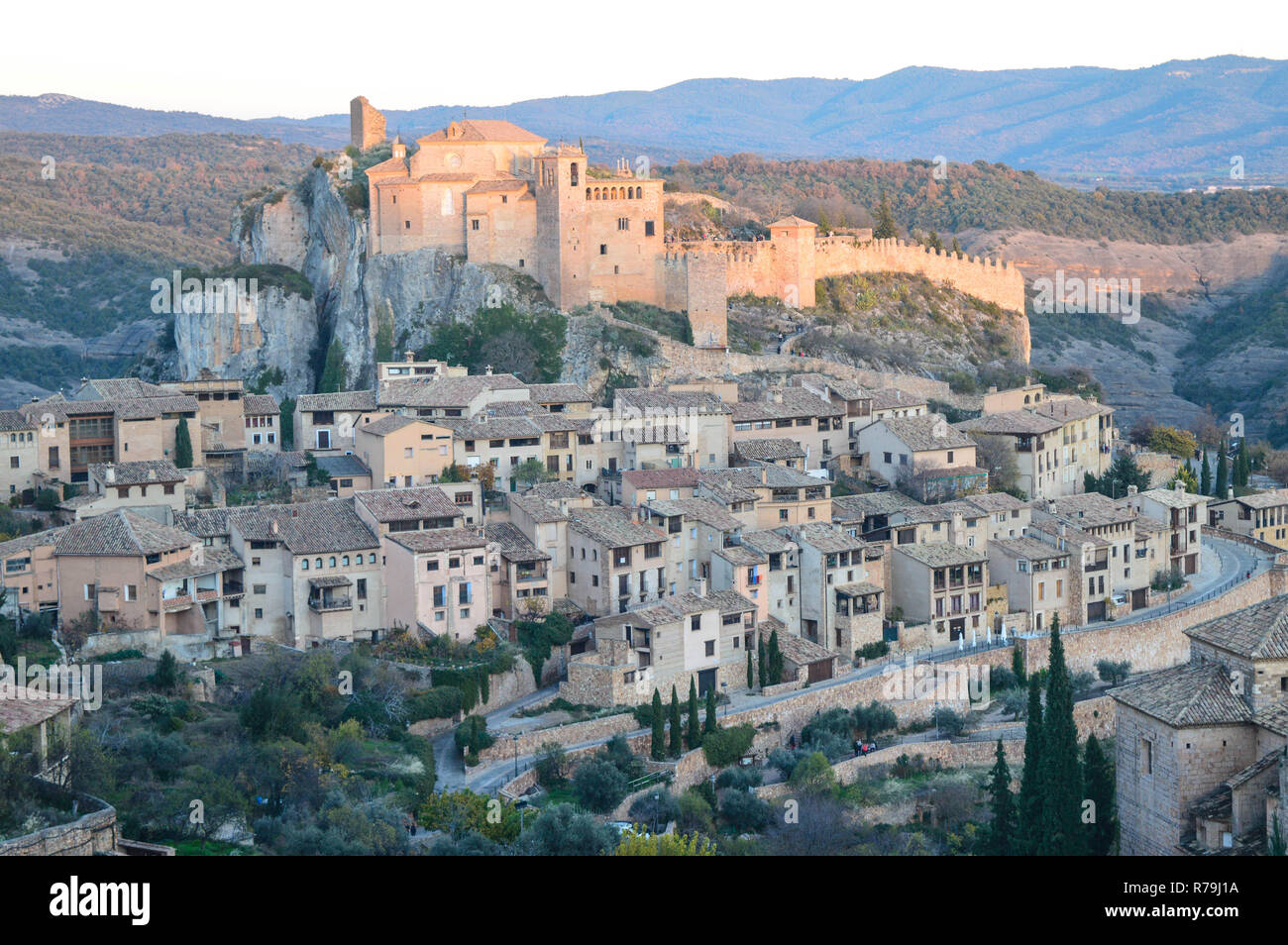 Trip to the Town of Alquezar Spain Stock Photo - Alamy