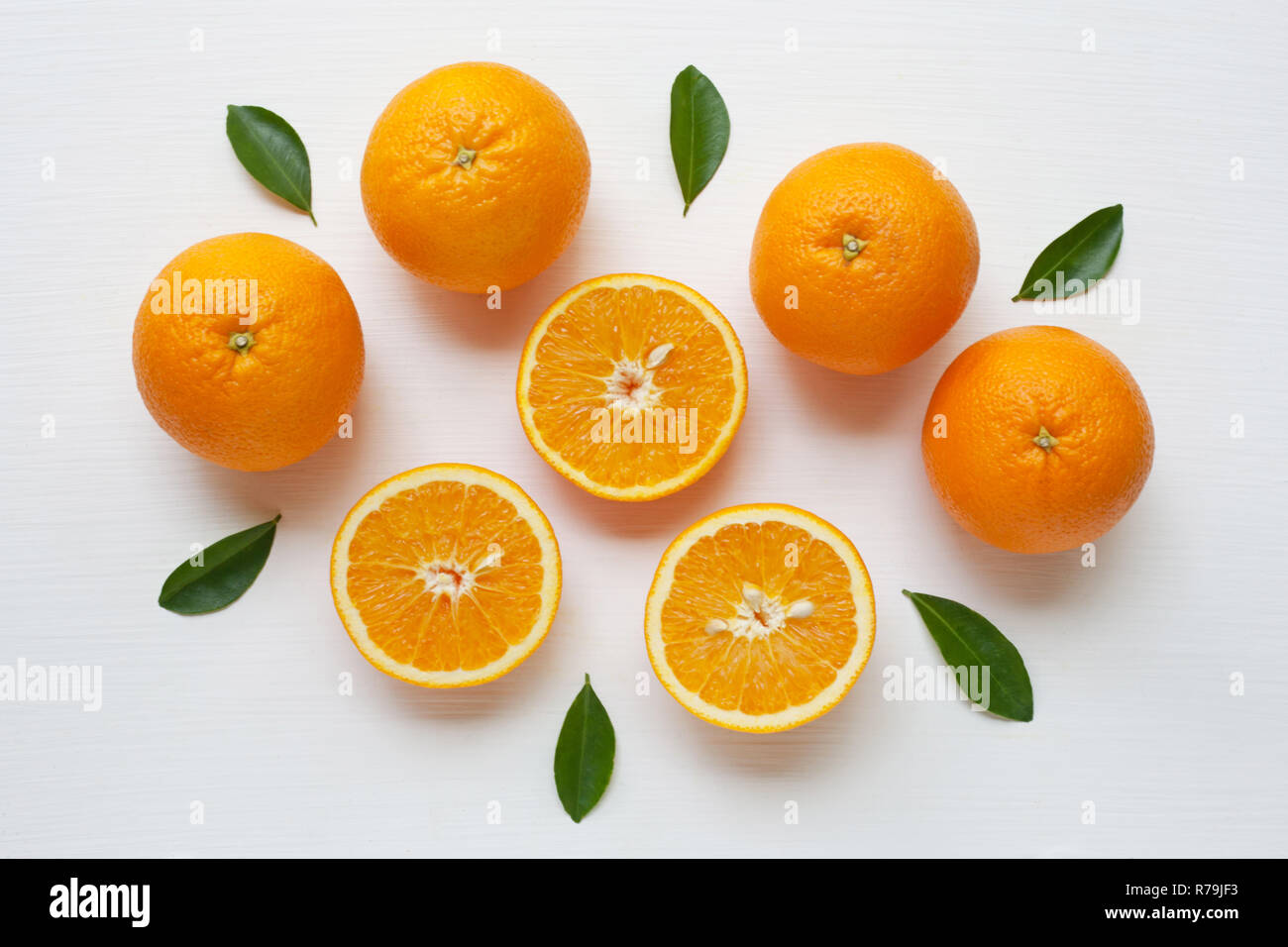 Fresh orange citrus fruit isolated on white background Stock Photo - Alamy