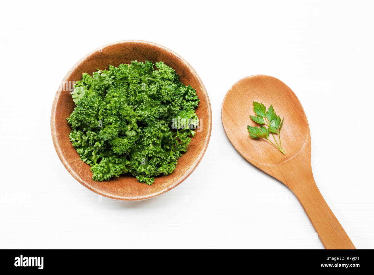 Fresh parsley sprigs on Cut Out Stock Images & Pictures - Alamy