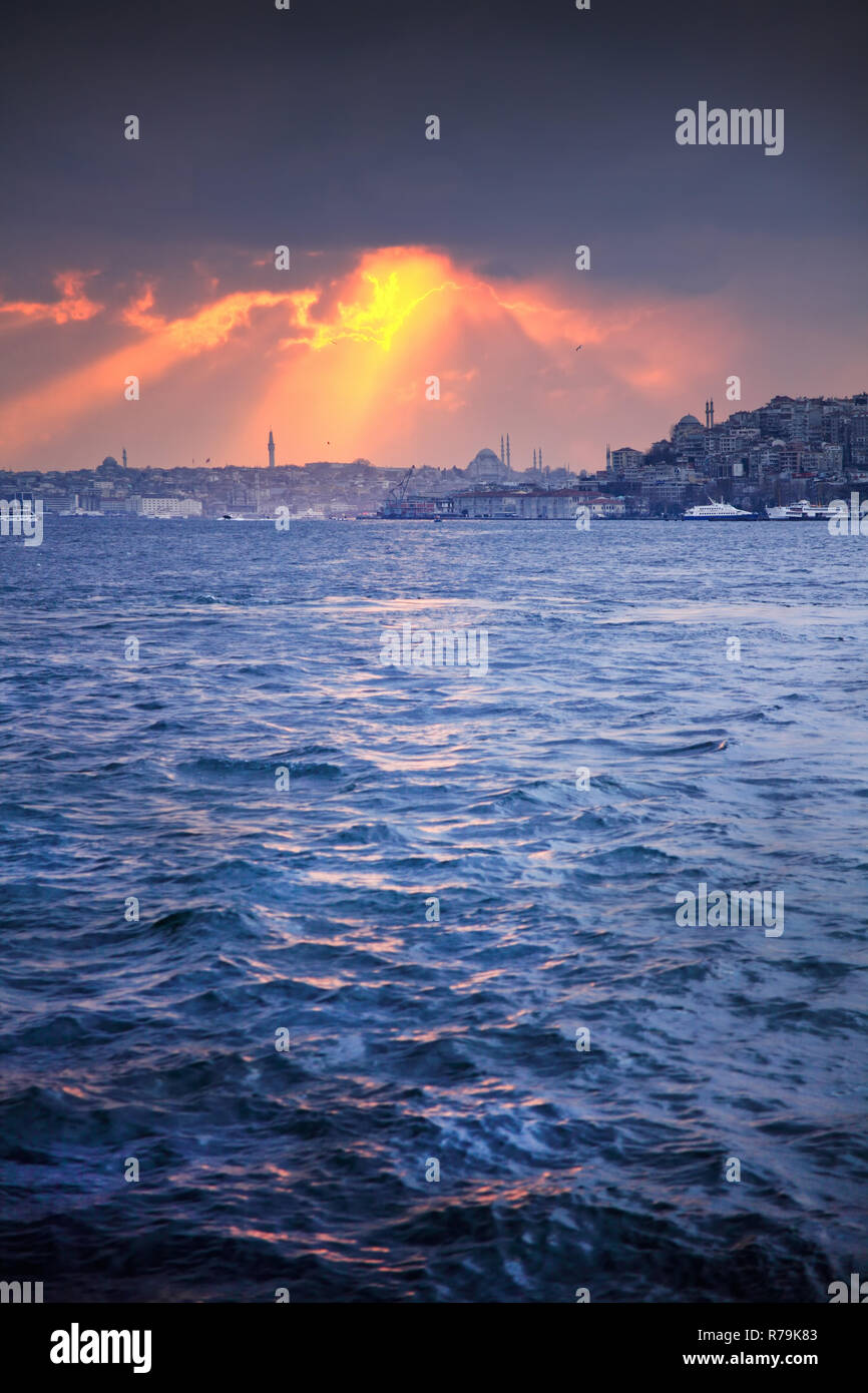 Istanbul at sunset Stock Photo - Alamy
