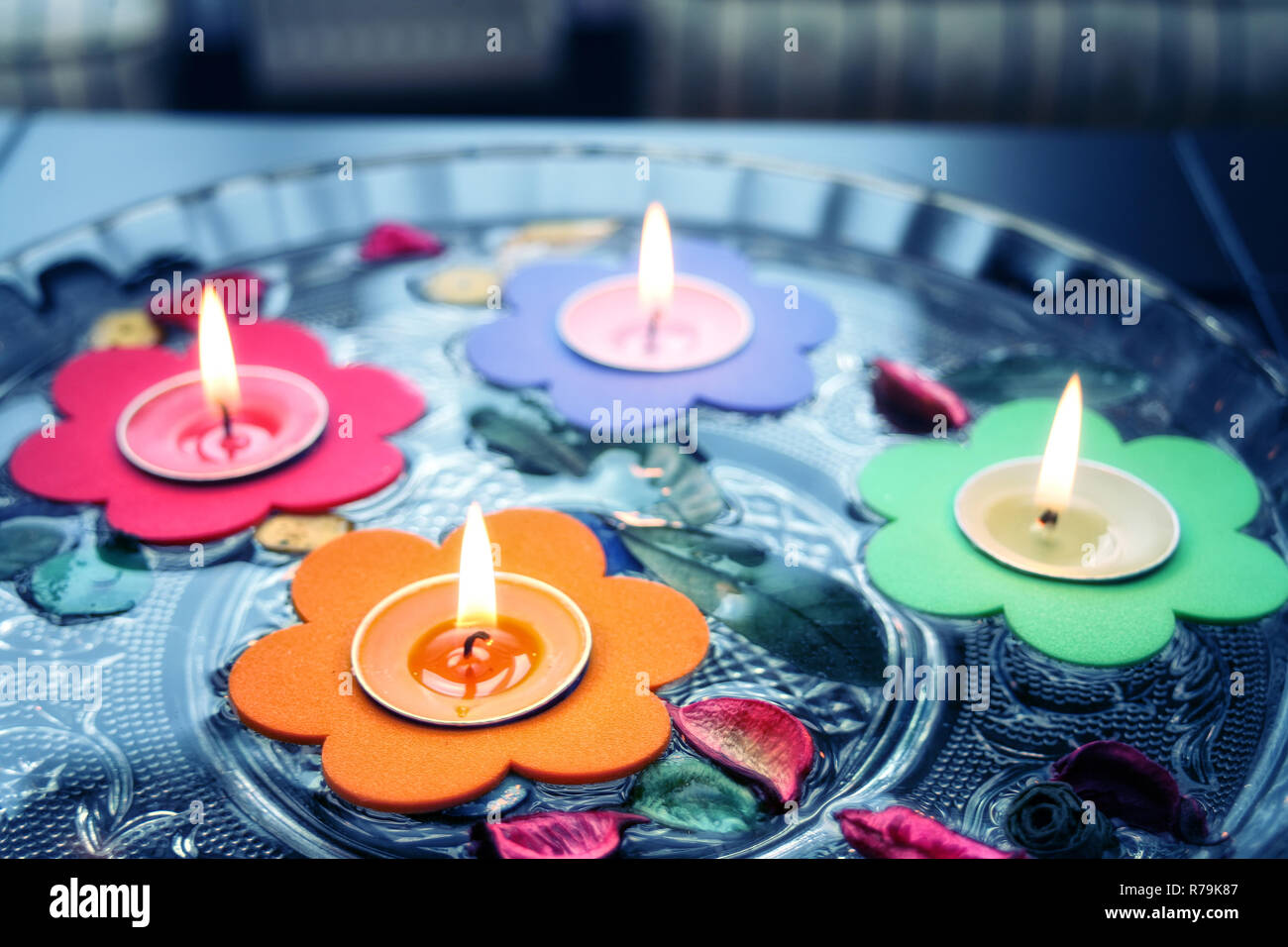 Group of floating candles hi-res stock photography and images - Alamy