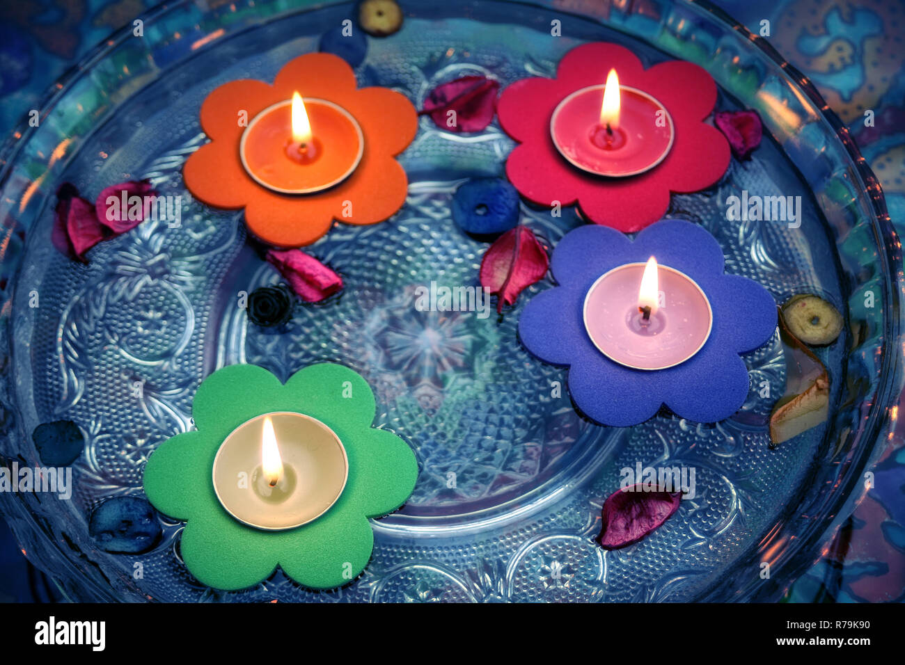 Group of floating candles hi-res stock photography and images - Alamy