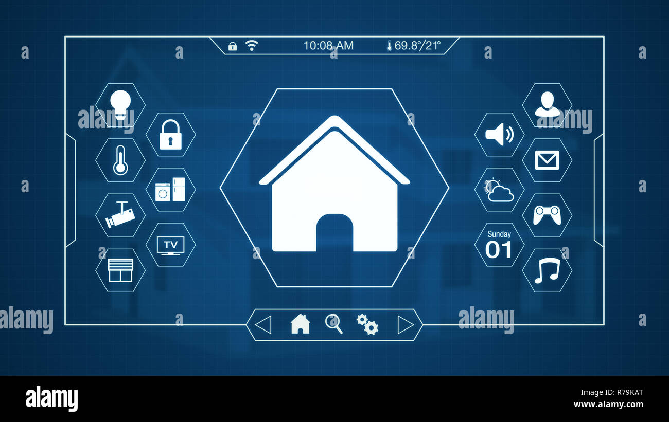 smart home control panel Stock Photo - Alamy
