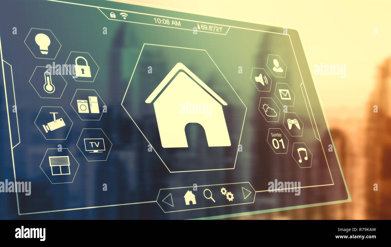 smart home control panel Stock Photo - Alamy