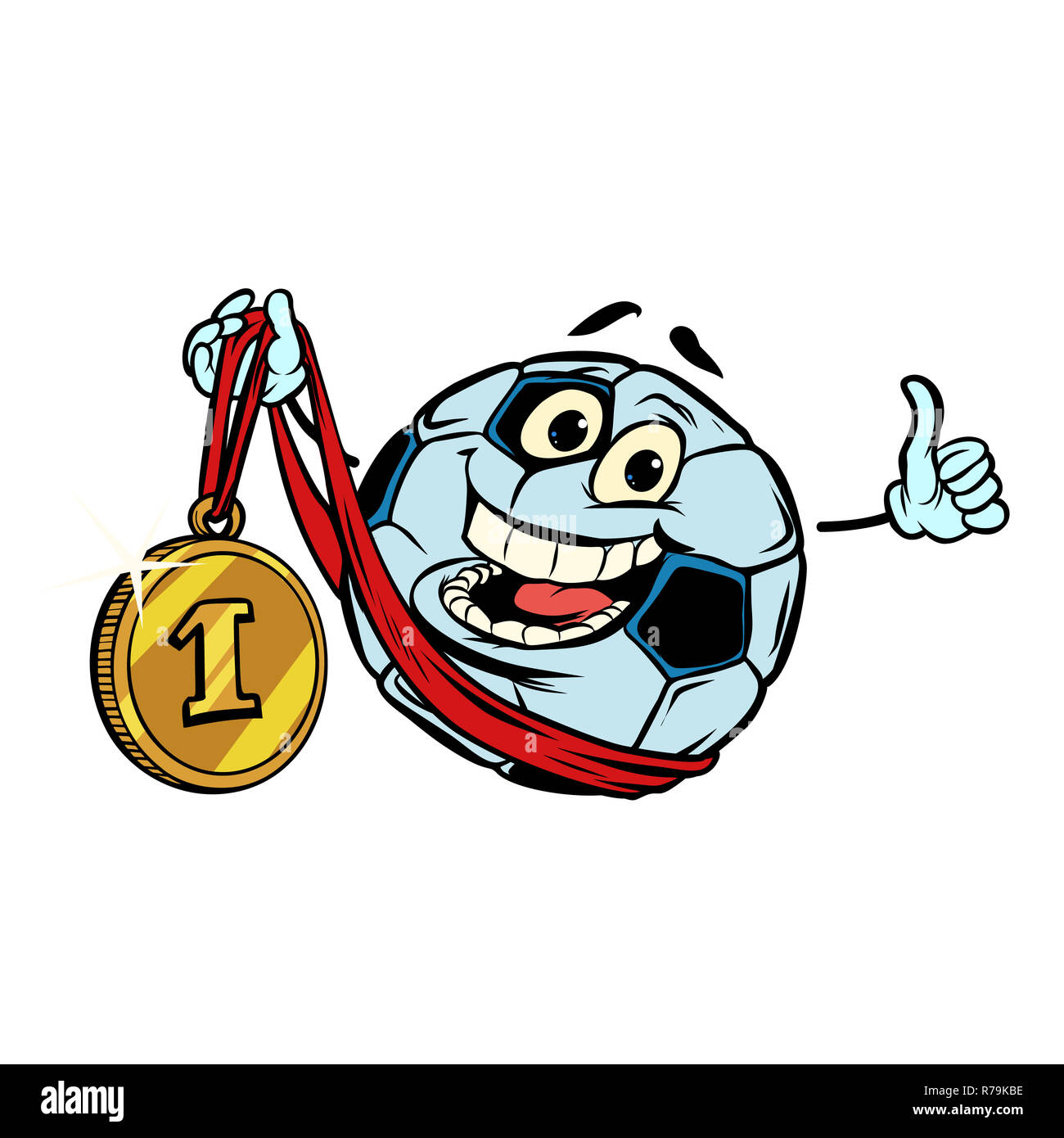 Medal first place icon cartoon Cut Out Stock Images & Pictures - Alamy