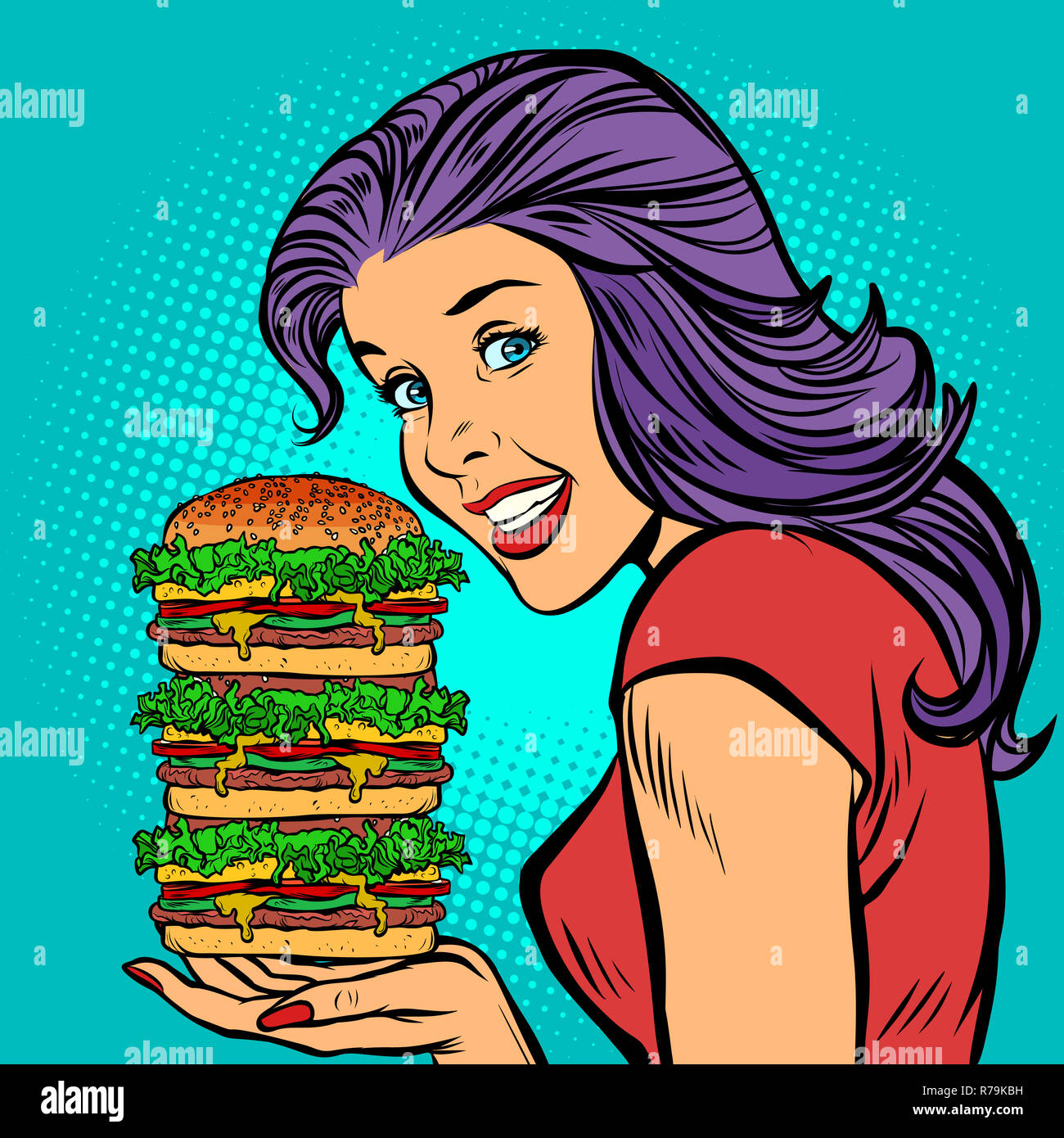 Diner food drawing hi-res stock photography and images - Alamy
