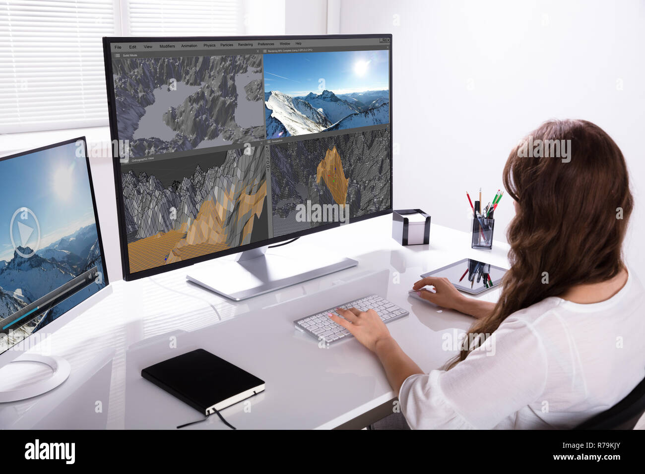 Computer retouch model hi-res stock photography and images - Alamy