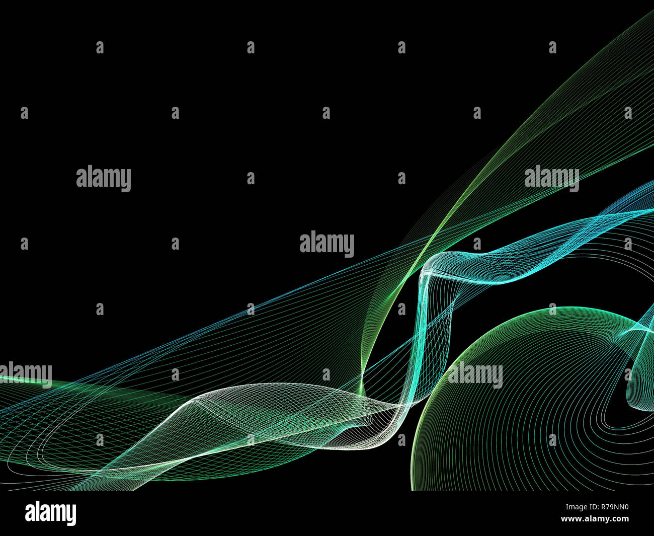 Dark abstract background with a glowing abstract waves Stock Photo - Alamy