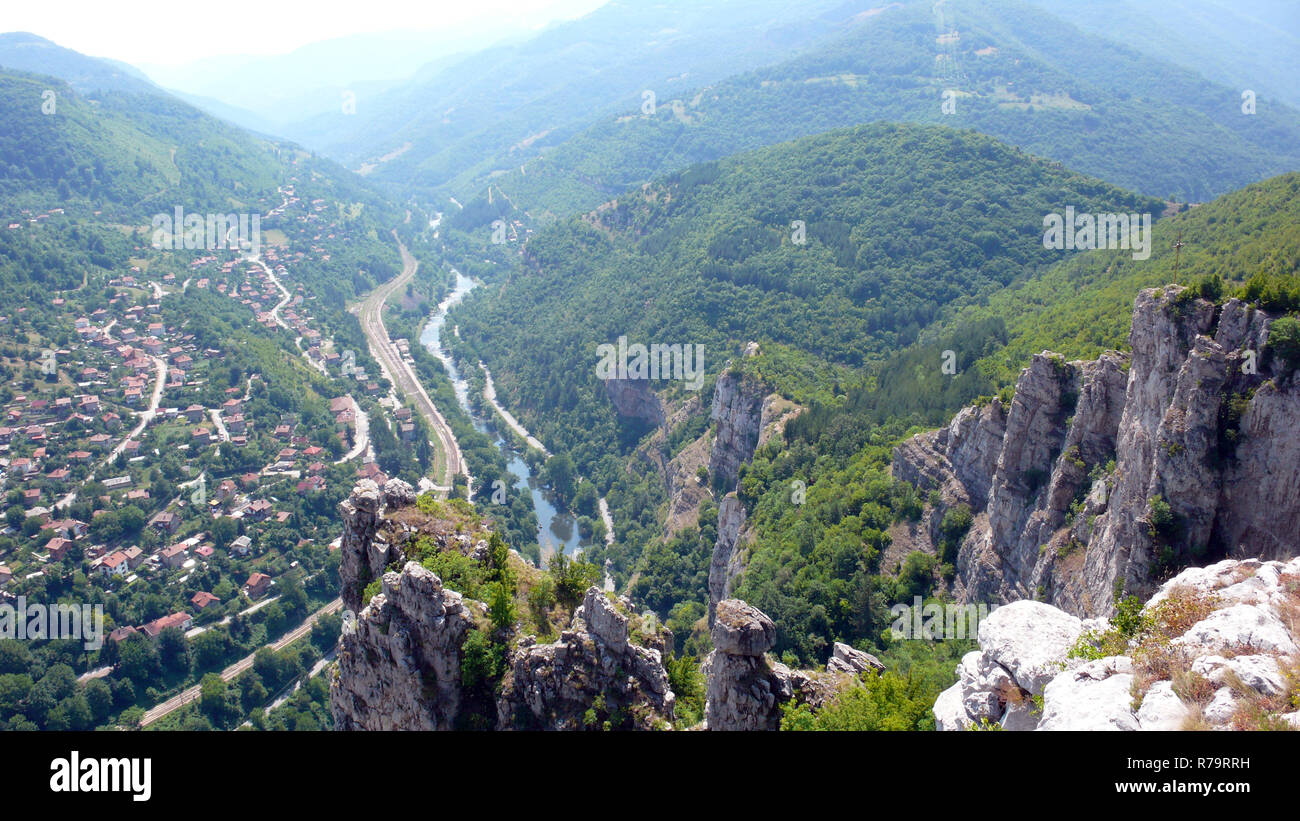 Amazing Landscape with Iskar Gorge, Balkan Mountains, Bulgaria Stock ...