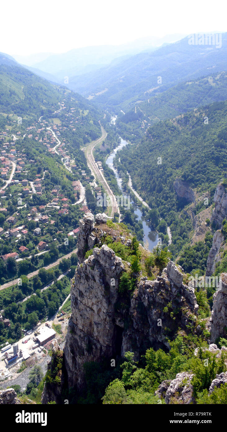 Amazing Landscape with Iskar Gorge, Balkan Mountains, Bulgaria Stock ...