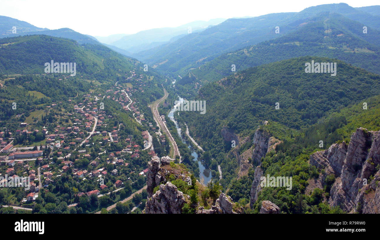 Amazing Landscape with Iskar Gorge, Balkan Mountains, Bulgaria Stock ...