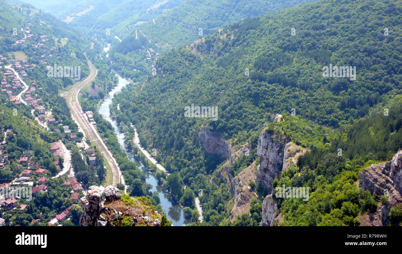 Amazing Landscape with Iskar Gorge, Balkan Mountains, Bulgaria Stock ...