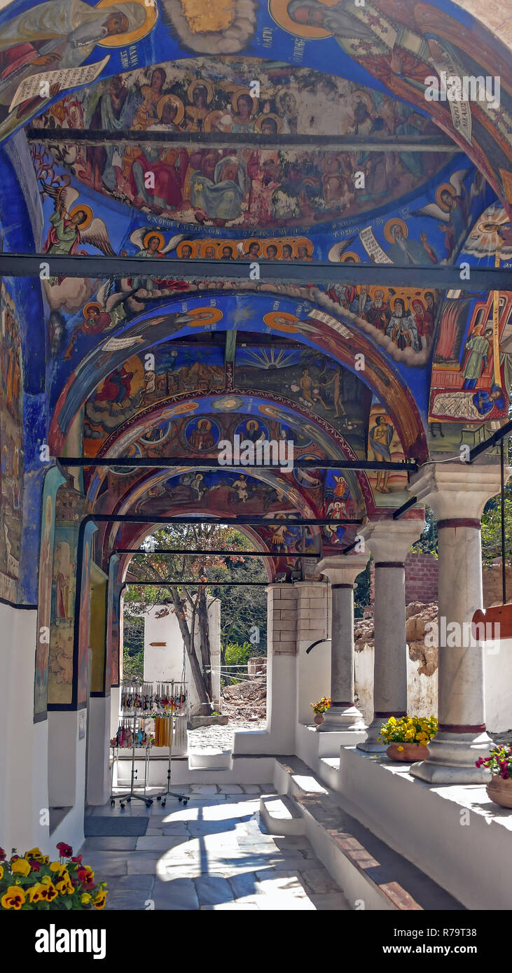 Ancient Monastery of Timiou Prodromou St. John the Baptist near town of ...